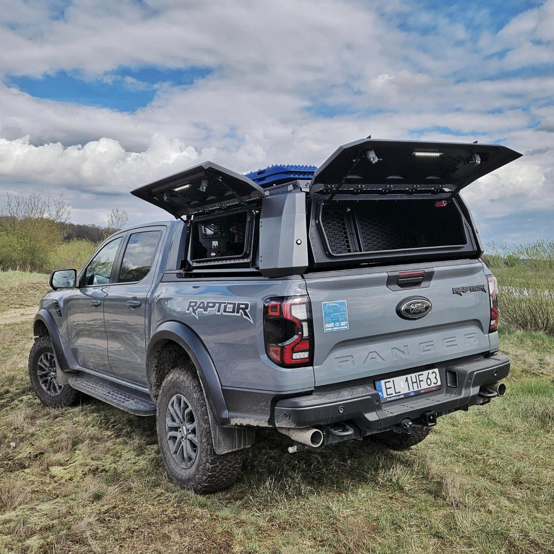 Zabudowa Ford Ranger 2023+ z fabryczną roletą - Galante Graty